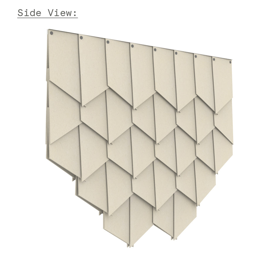 Felt Tile Slanted - Sound absorbing panels – Rom & Tonik